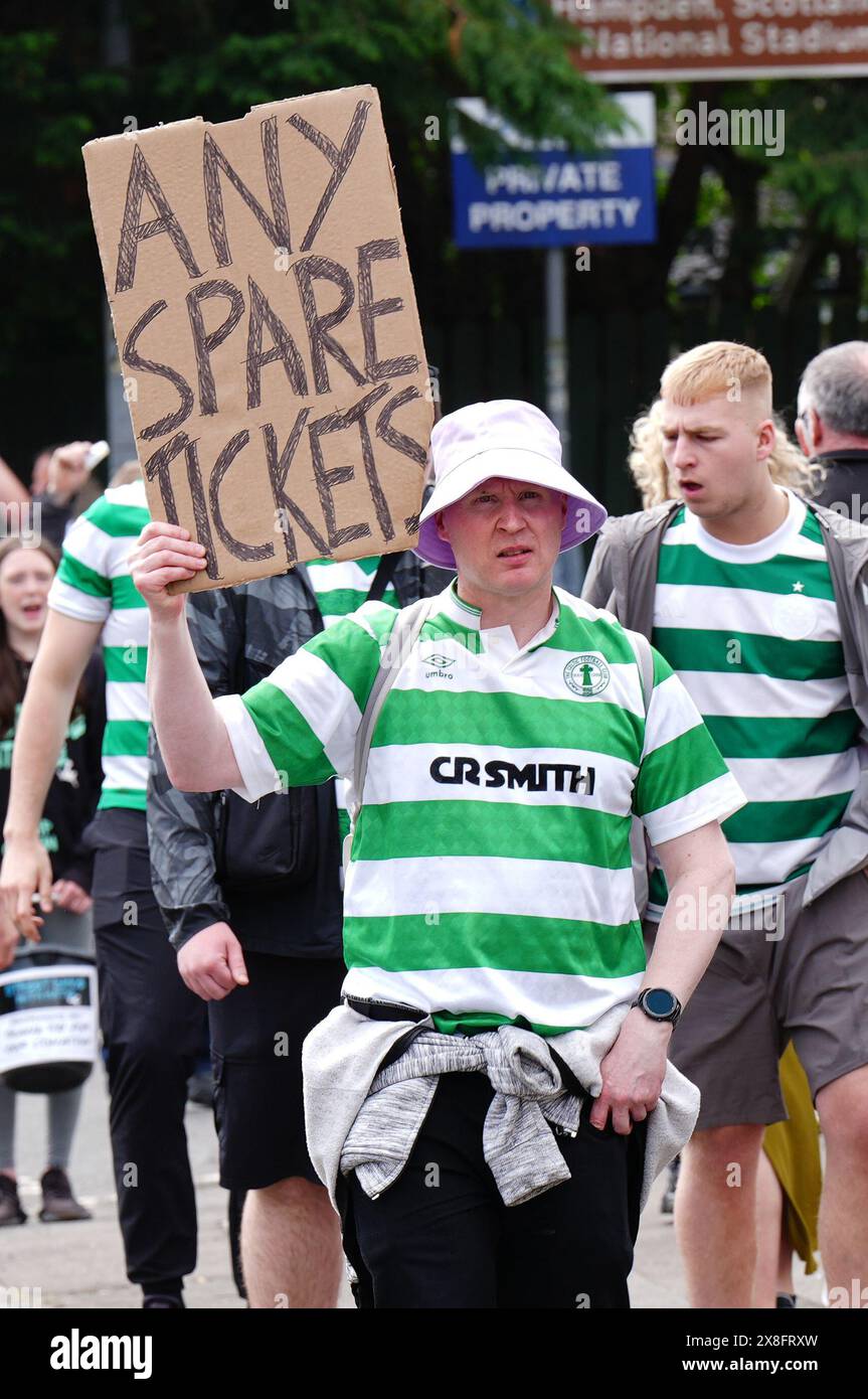 Celtic supporters before the Scottish Gas Scottish Cup final at Hampden ...