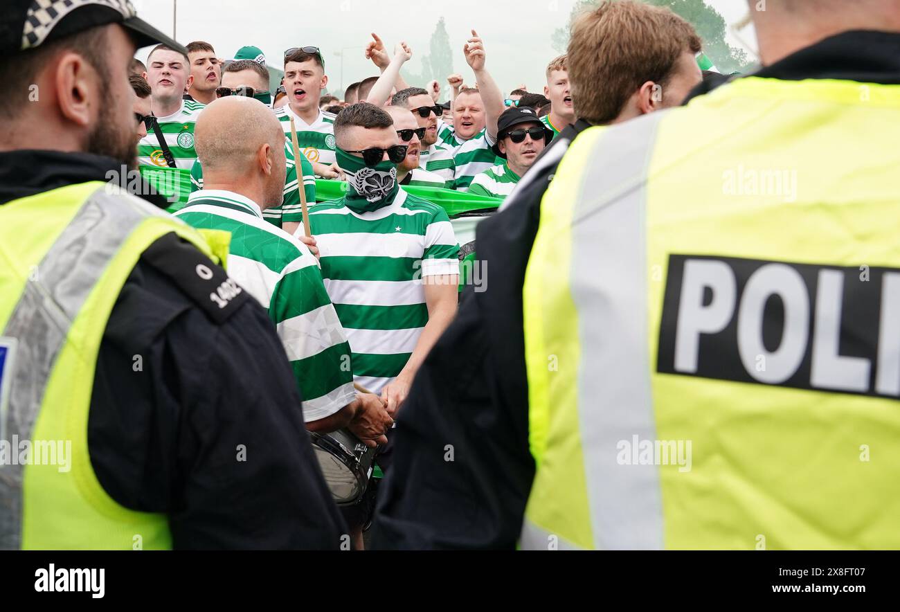 Celtic supporters before the Scottish Gas Scottish Cup final at Hampden ...
