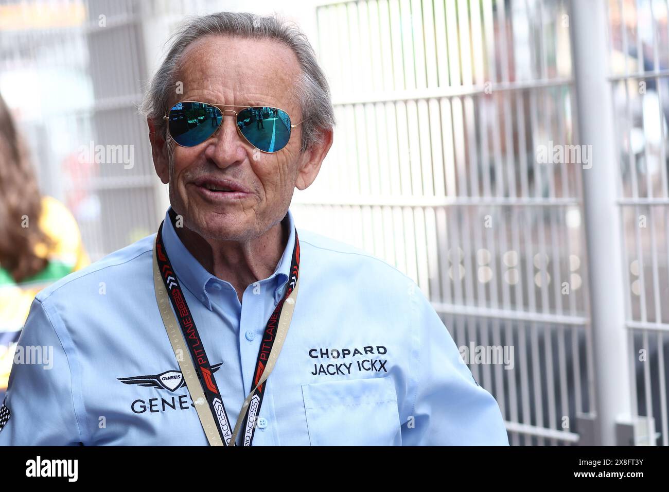 Monaco, Monaco. 25th May, 2024. Former driver Jacky Ickx in the paddock before final practice ...