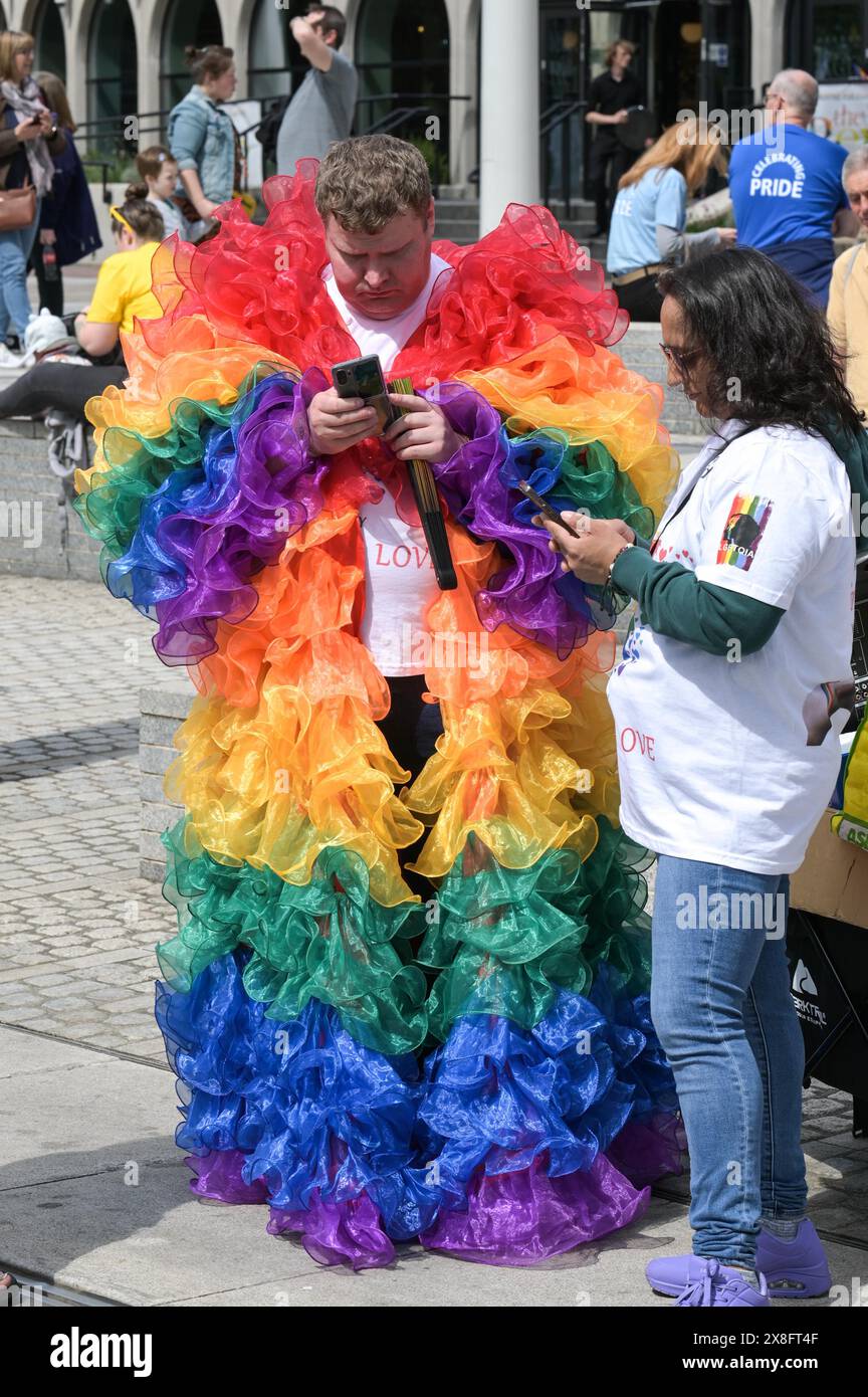 Birmingham city centre, May 25th 2024 - Tens of thousands of visitors ...