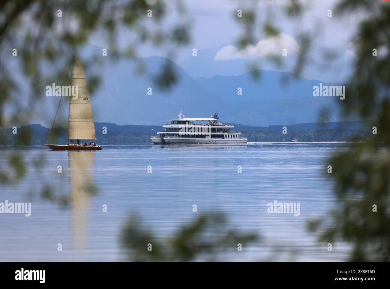 Feldafing, Bayern, Deutschland 25. Mai 2024: Ein Frühsommertag in ...