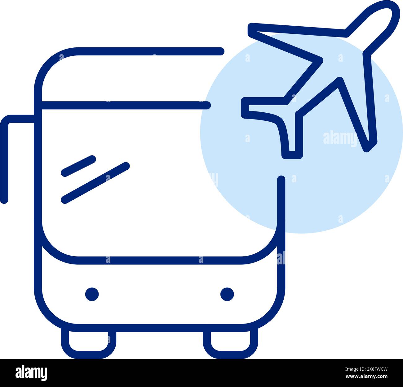 Airport shuttle bus. Vehicle and plane. Service connecting with hotels ...