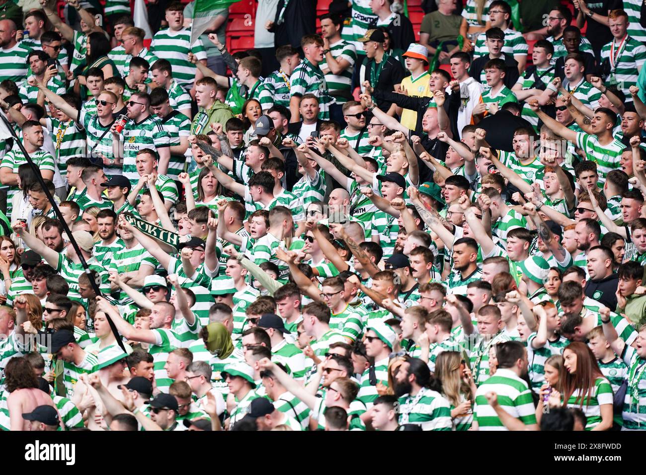 Celtic supporters before the Scottish Gas Scottish Cup final at Hampden ...