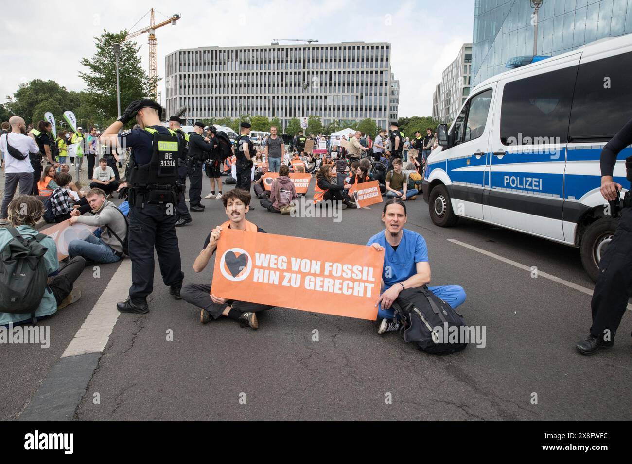 On May 25, 2024, supporters and activists of the climate activist group ...