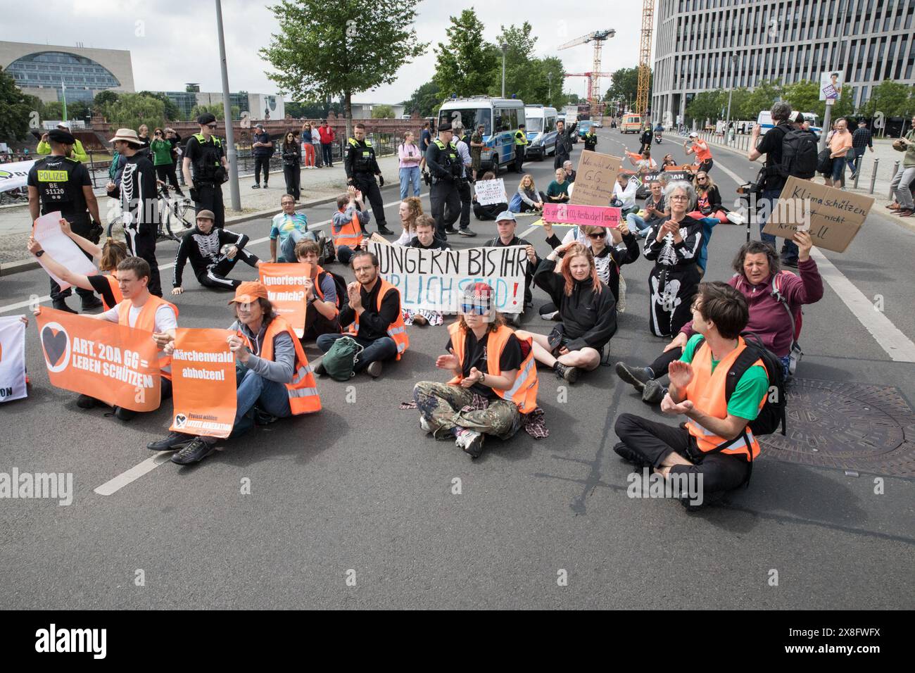On May 25, 2024, supporters and activists of the climate activist group ...