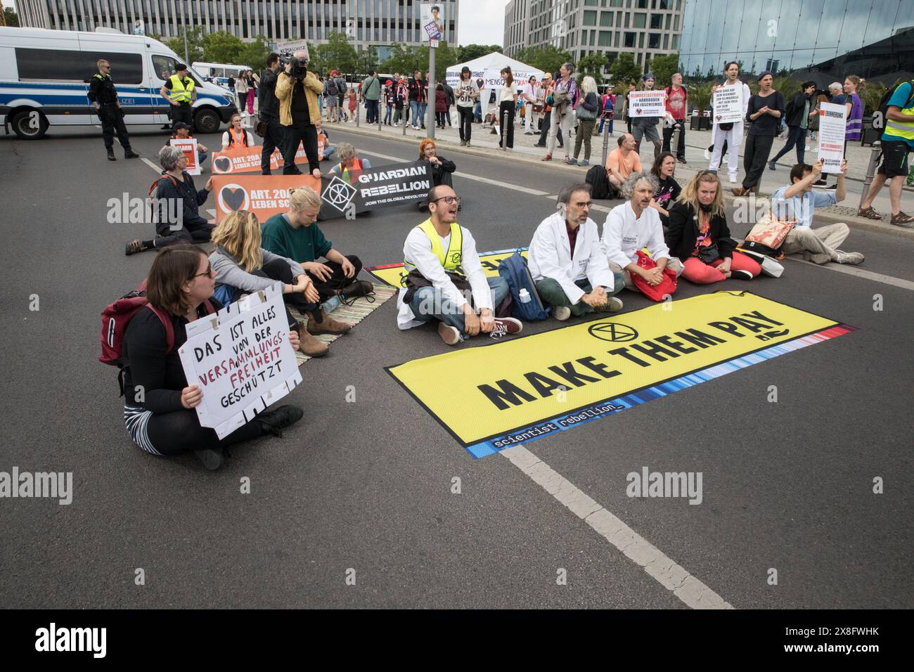 On May 25, 2024, supporters and activists of the climate activist group ...