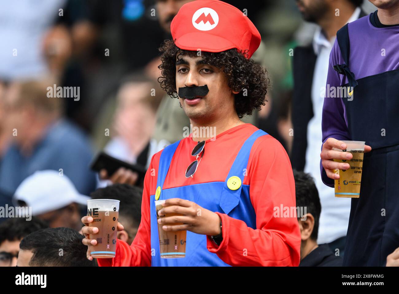 Fans in fancy dress during the Vitality T20 International Series match ...