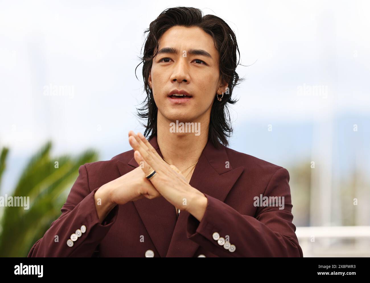 Cannes, France. 25th May, 2024. Actor Ci Sha poses during a photocall ...