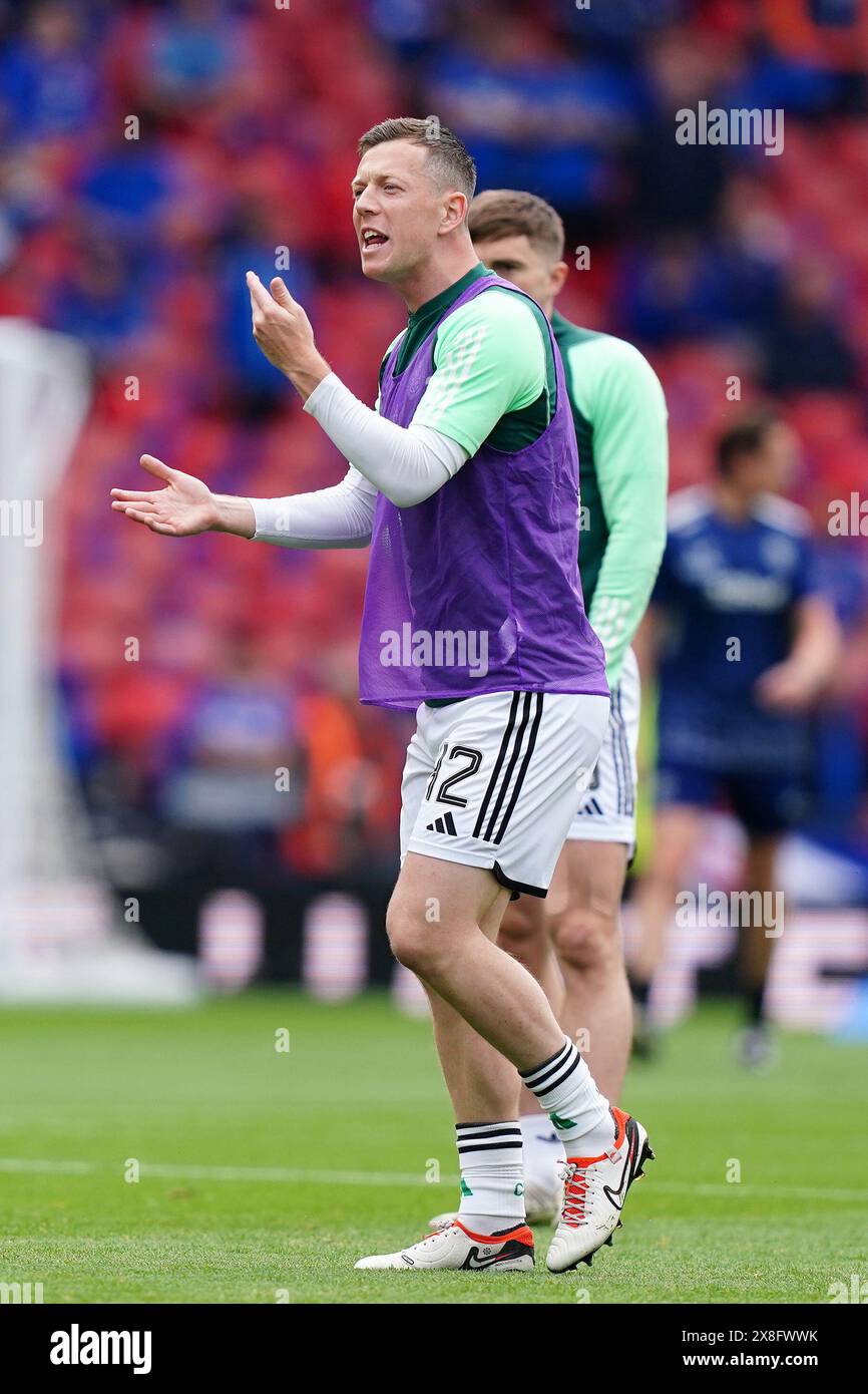 Celtic’s Callum McGregor during their side’s warm-up before the ...