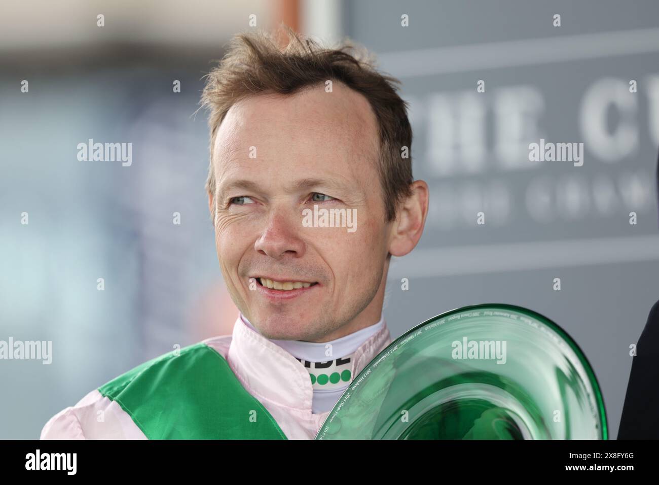 Jockey Jamie Spencer after winning the Weatherbys Ireland Greenlands ...
