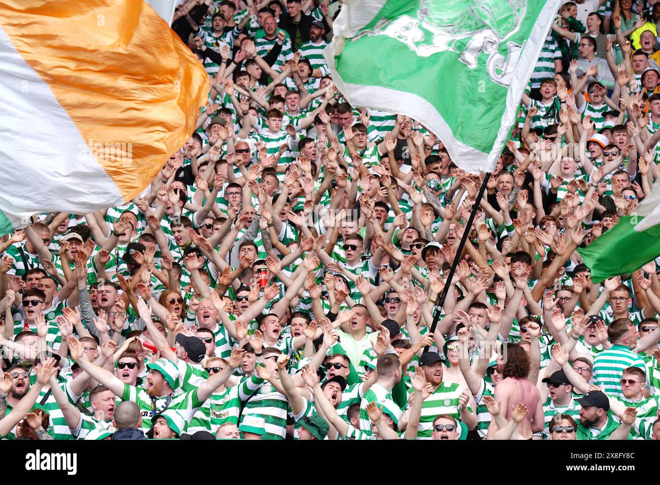 Celtic supporters before the Scottish Gas Scottish Cup final at Hampden ...