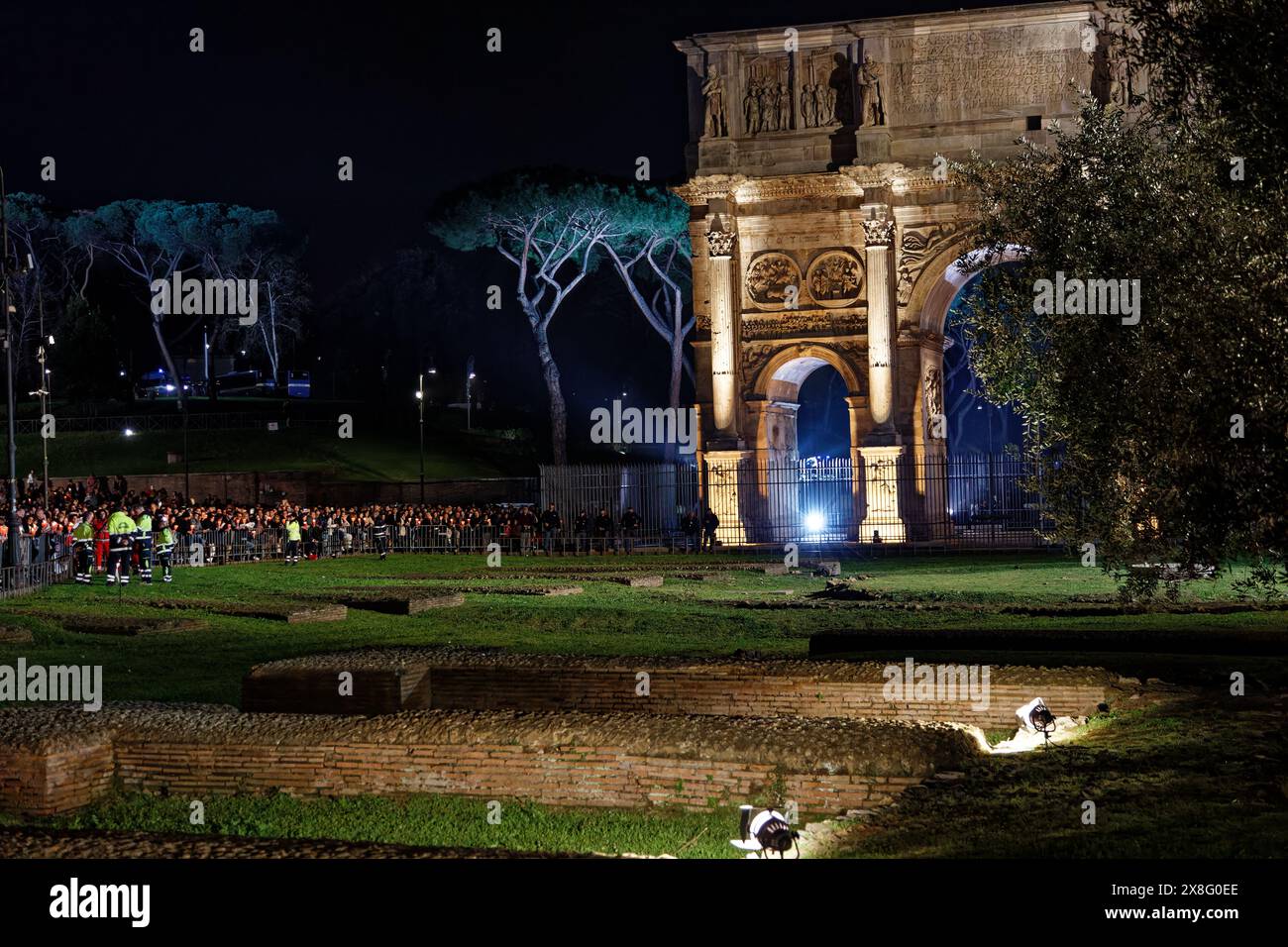 Via Crucis at Colosseum with Pope Holy Week event Christian faith ...