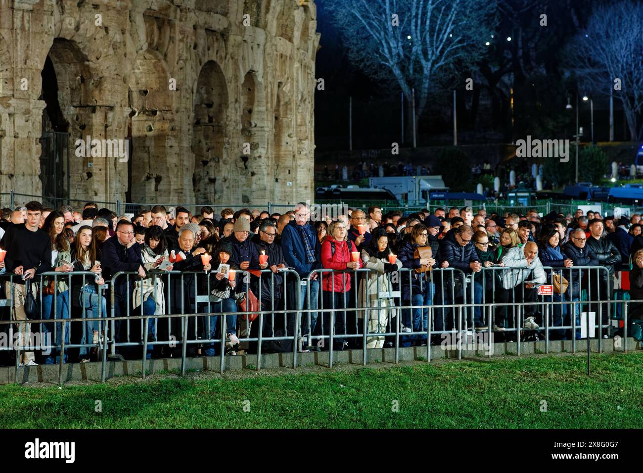 Via Crucis at Colosseum with Pope Holy Week event Christian faith ...