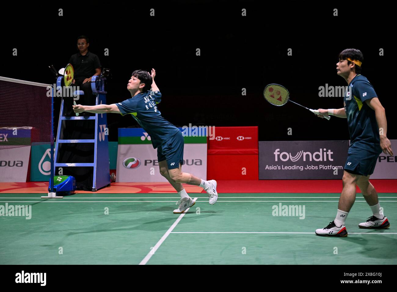 Kuala Lumpur, Malaysia. 25th May, 2024. Jin Yong(L)/Na Sung seung of ...