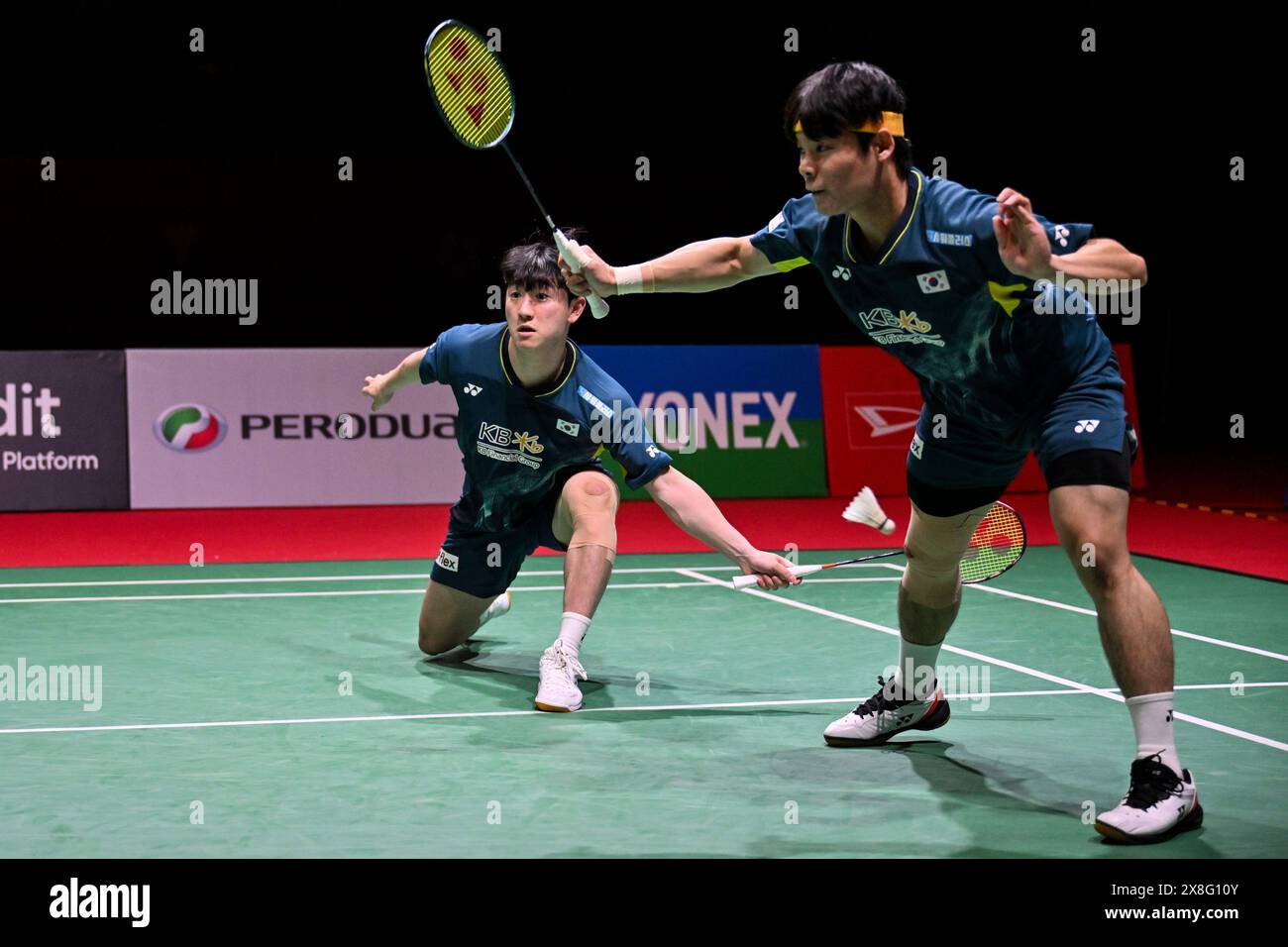 Kuala Lumpur, Malaysia. 25th May, 2024. Jin Yong(L)/Na Sung seung of ...