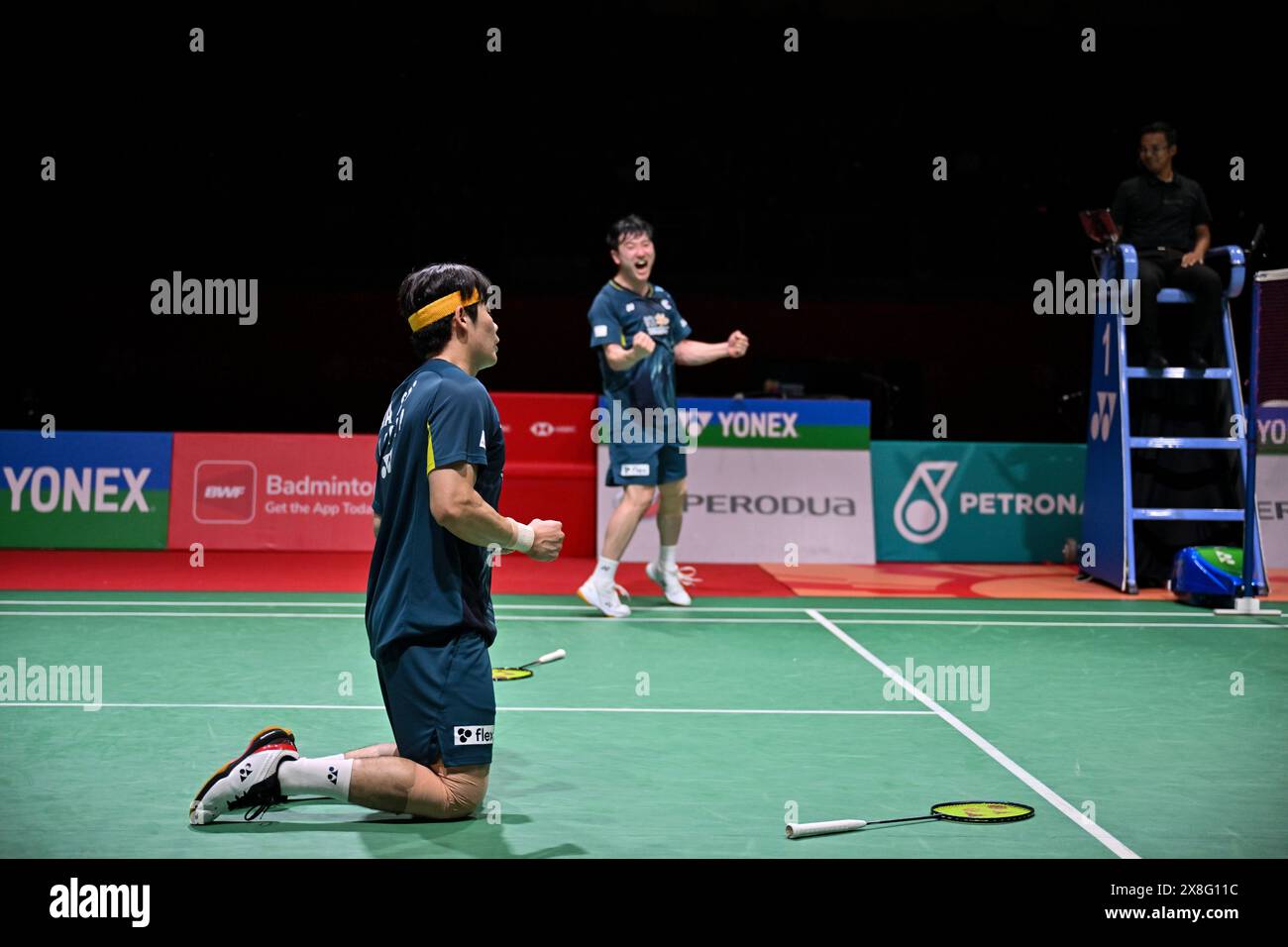 Kuala Lumpur, Malaysia. 25th May, 2024. Jin Yong(R)/Na Sung seung of ...