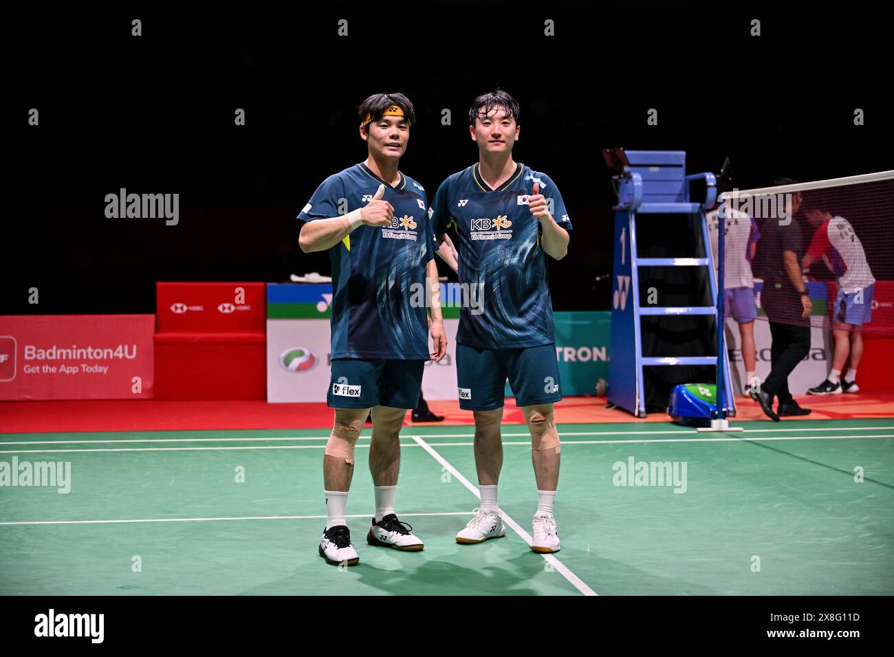 Kuala Lumpur, Malaysia. 25th May, 2024. Jin Yong(R)/Na Sung seung of ...