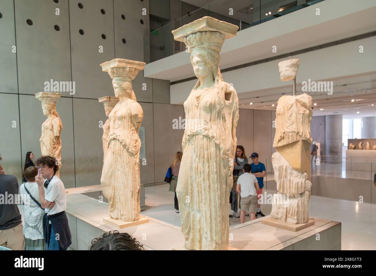 The Caryatids of Erectheion, The Acropolis Museum, Athens, Greece ...