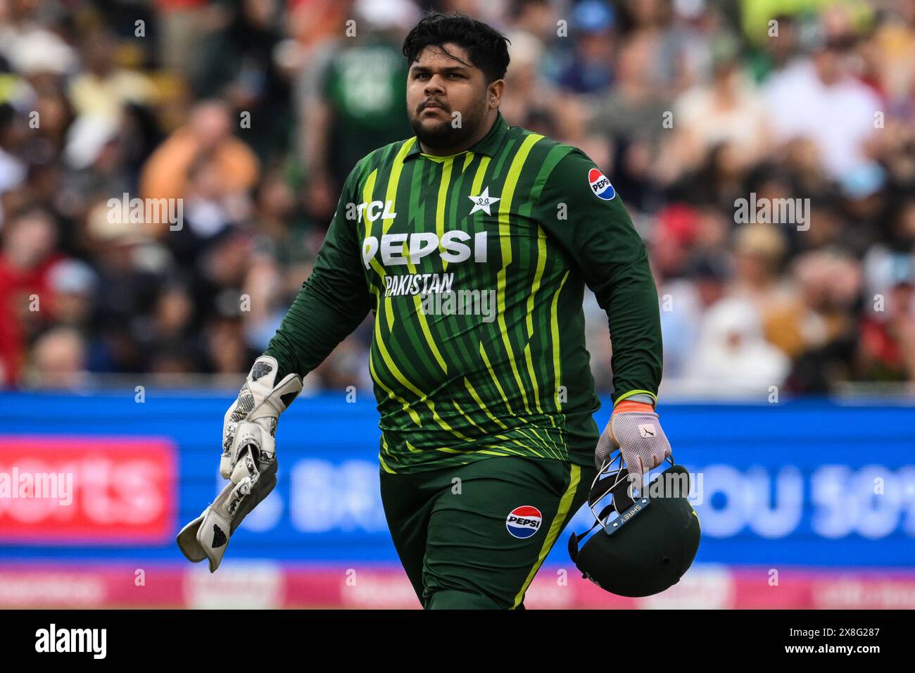 Azam Khan of Pakistan during the Vitality T20 International Series ...