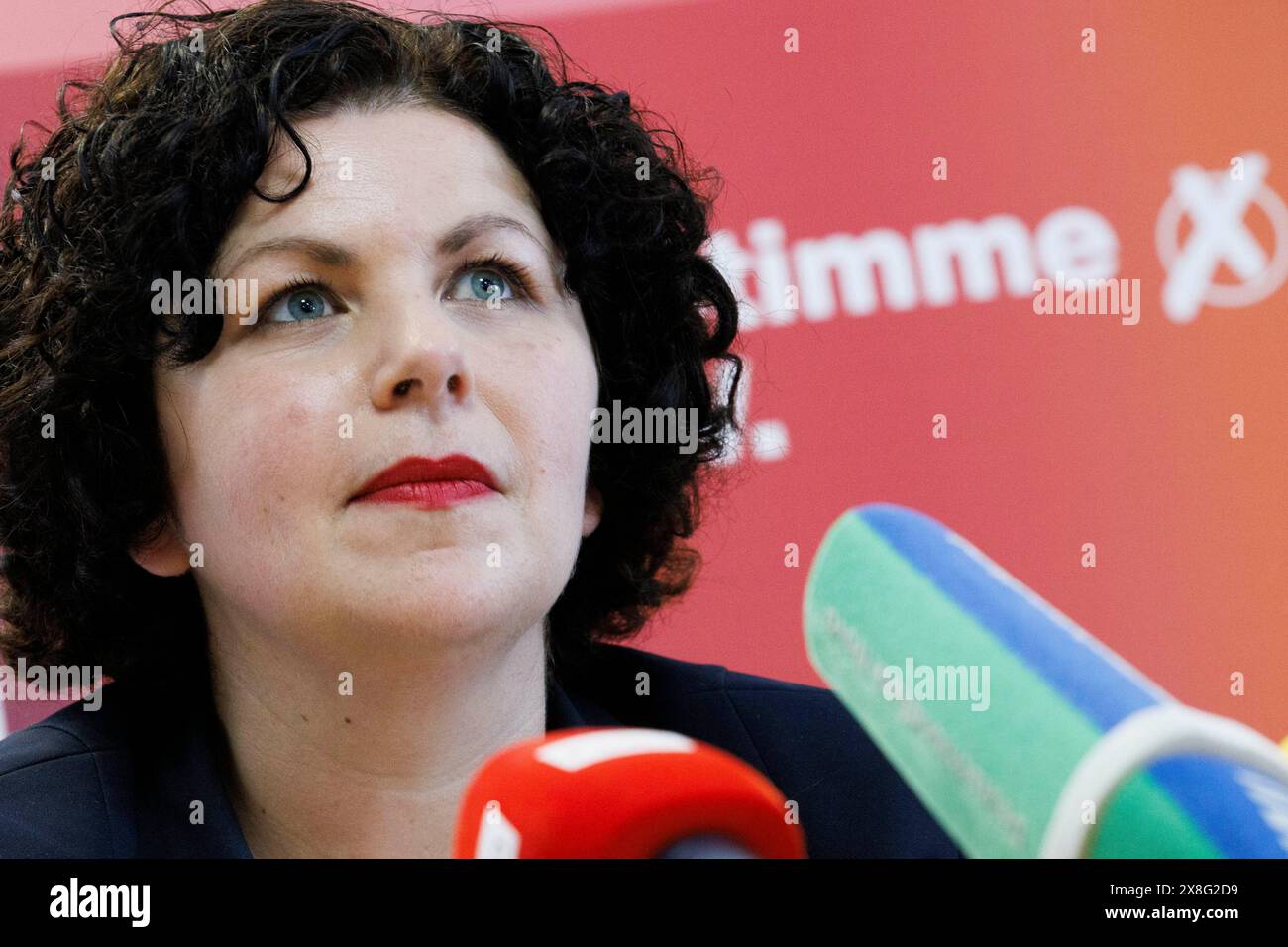 25 May 2024, Brandenburg, Schwedt/Oder: Amira Mohamed Ali, co-chair of ...