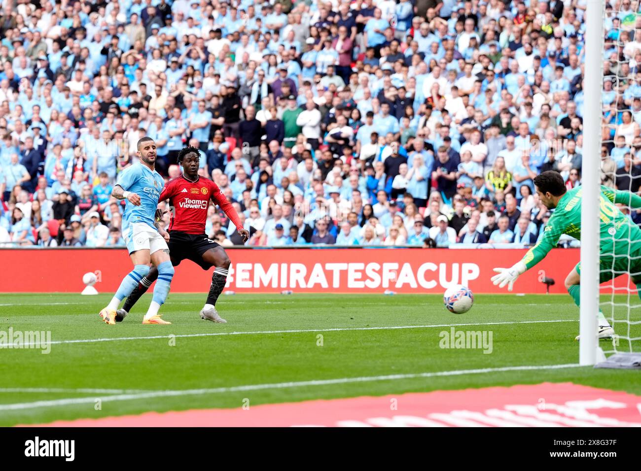 Manchester United's Kobbie Mainoo scores their sides second goal of the ...