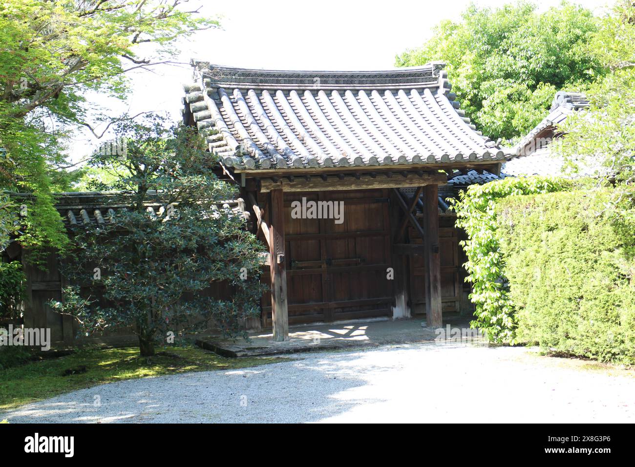 Rinkyu-ji Old Omote-somon Gate in Shugakuin Imperial Villa, Kyoto ...