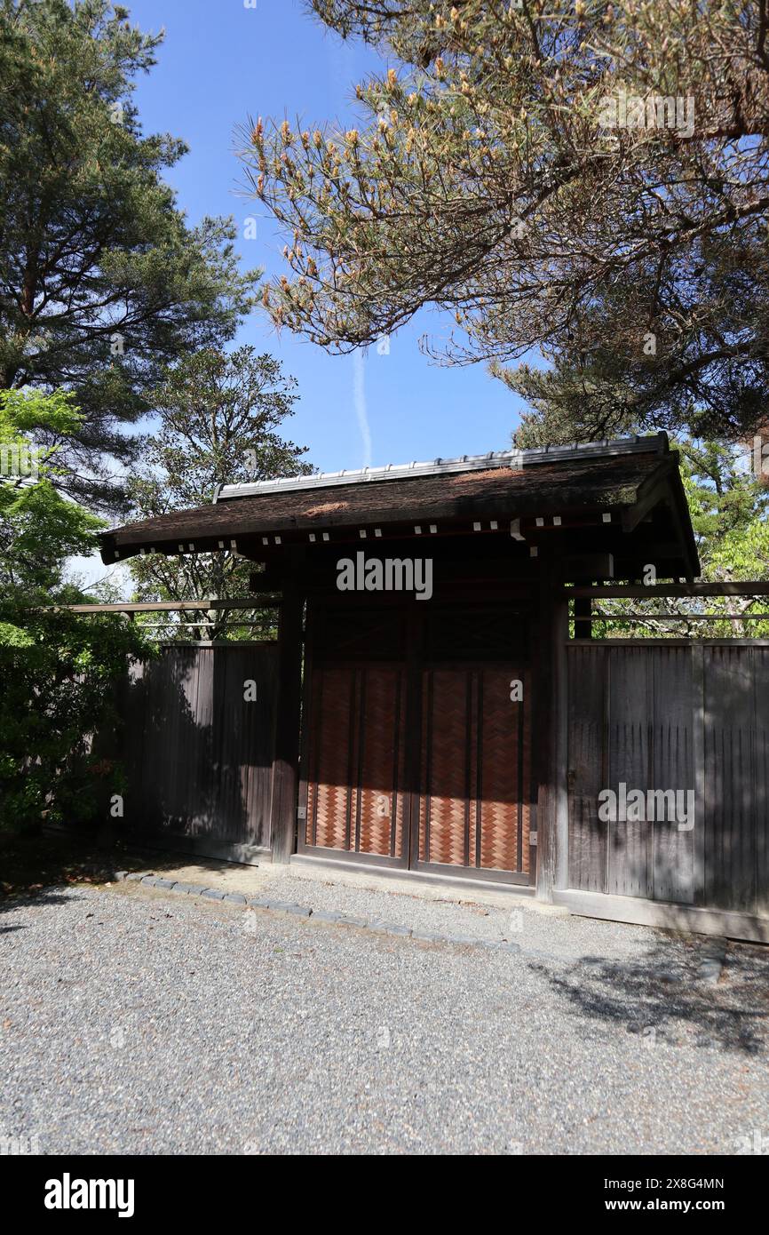 Gate of Jugetsu-kan in Shugakuin Imperial Villa, Kyoto, Japan Stock ...