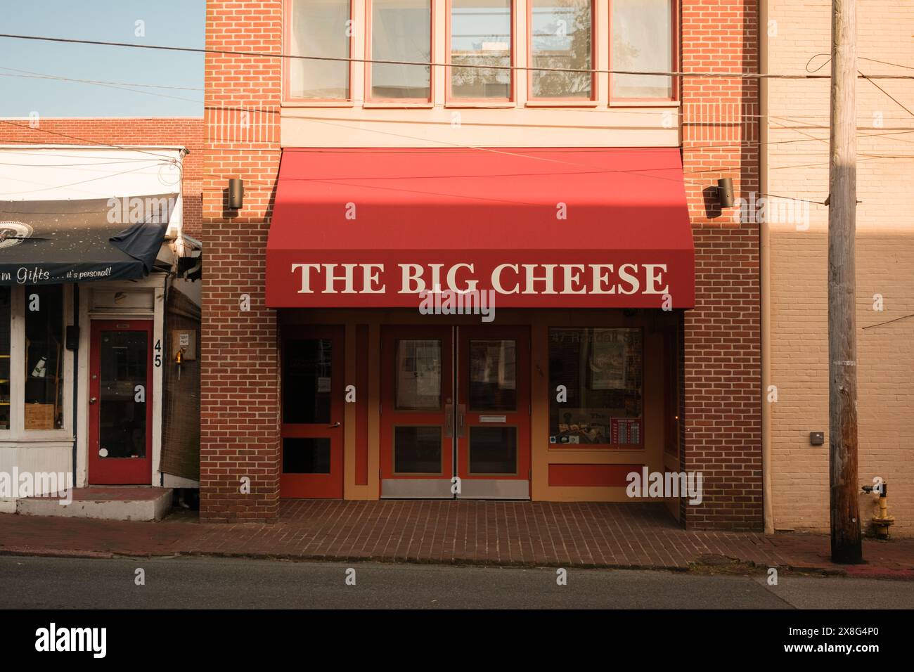 The Big Cheese sign, Annapolis, Maryland Stock Photo - Alamy