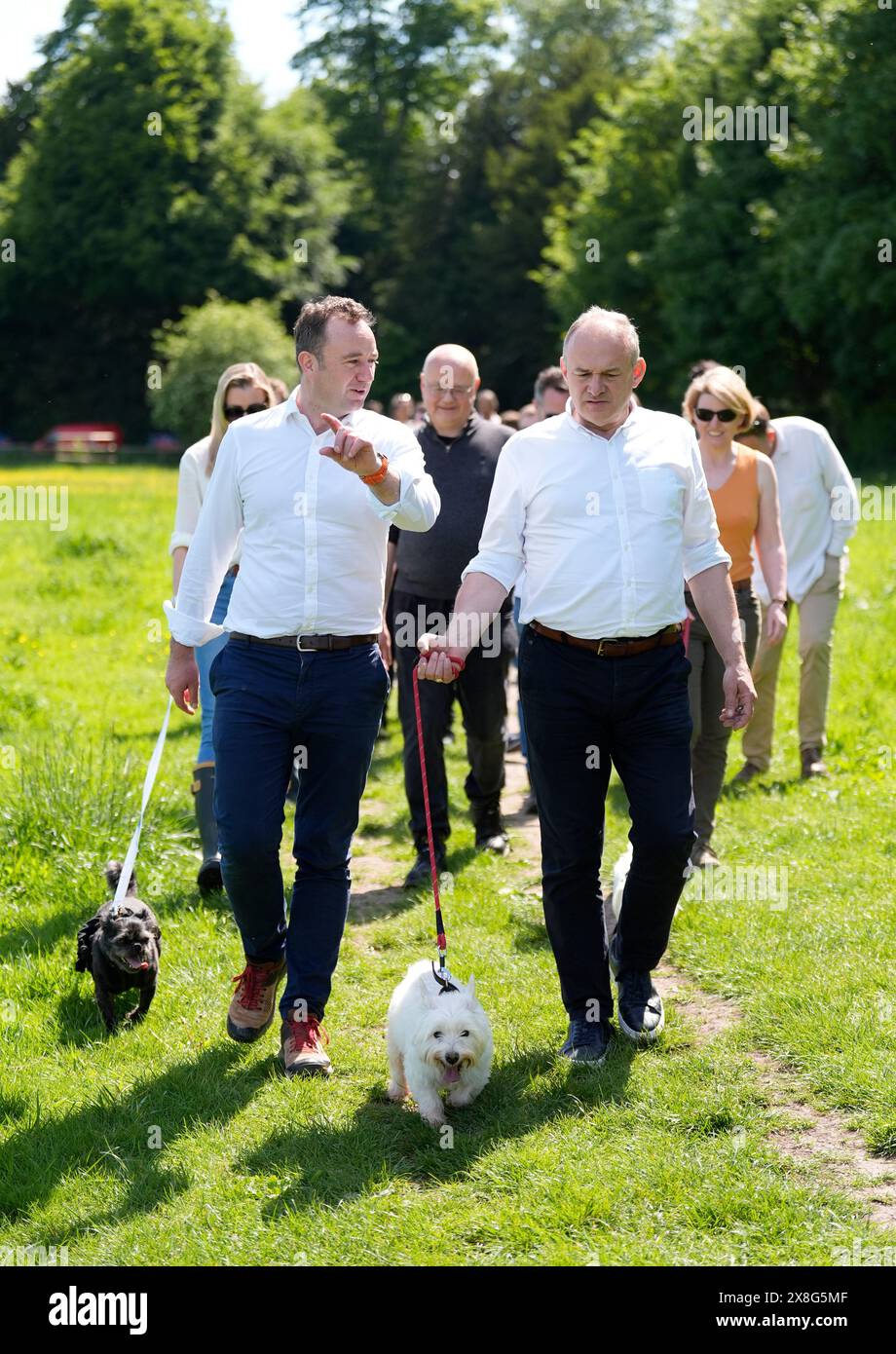 Liberal Democrat leader Sir Ed Davey and Danny Chambers, the Liberal ...