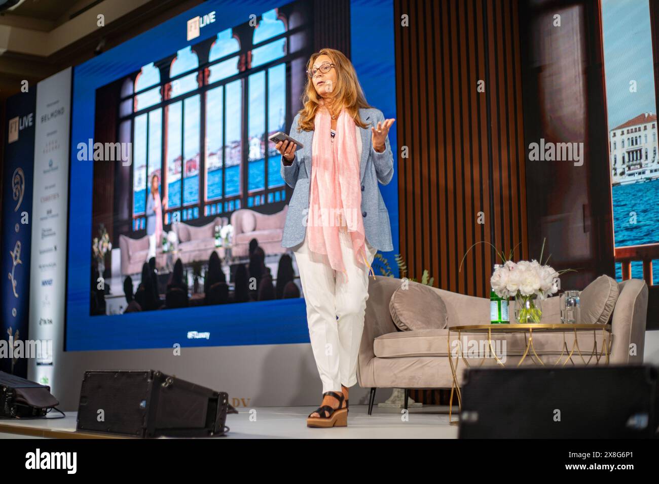 Hilton Molino Stucky, Venice, Italy, May 20, 2024, Roula Khalaf Editor ...