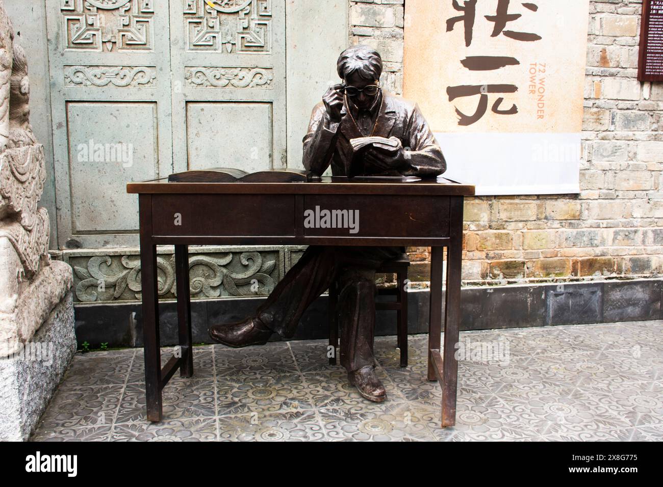 Chinese people and foreign travelers travel visit learning heritage ...