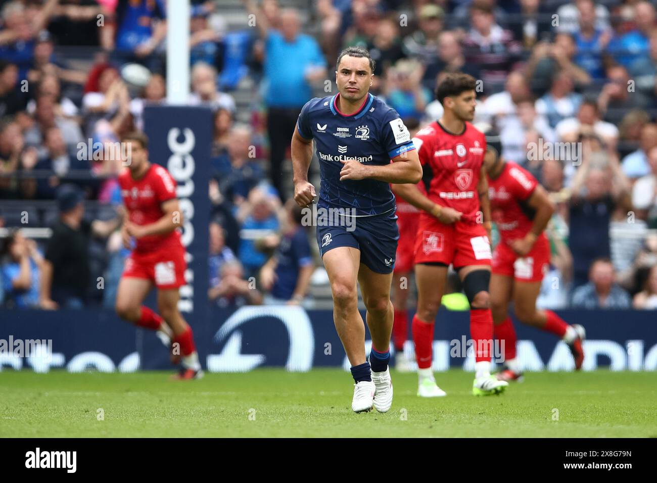 James Lowe (11 Leinster) during the 2024 Investec Champions Cup Final ...