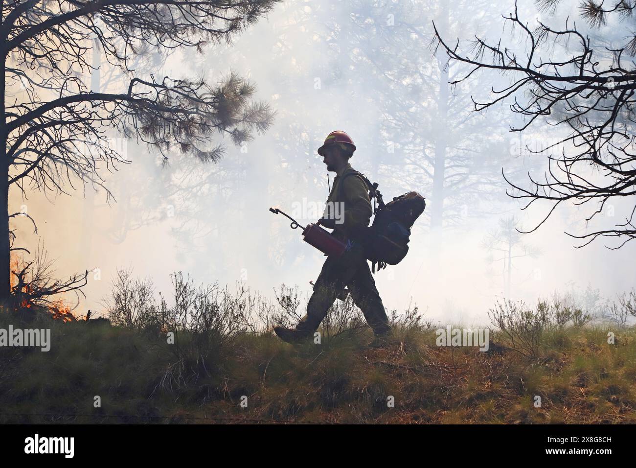 U s forest service fire fighters hi-res stock photography and images ...