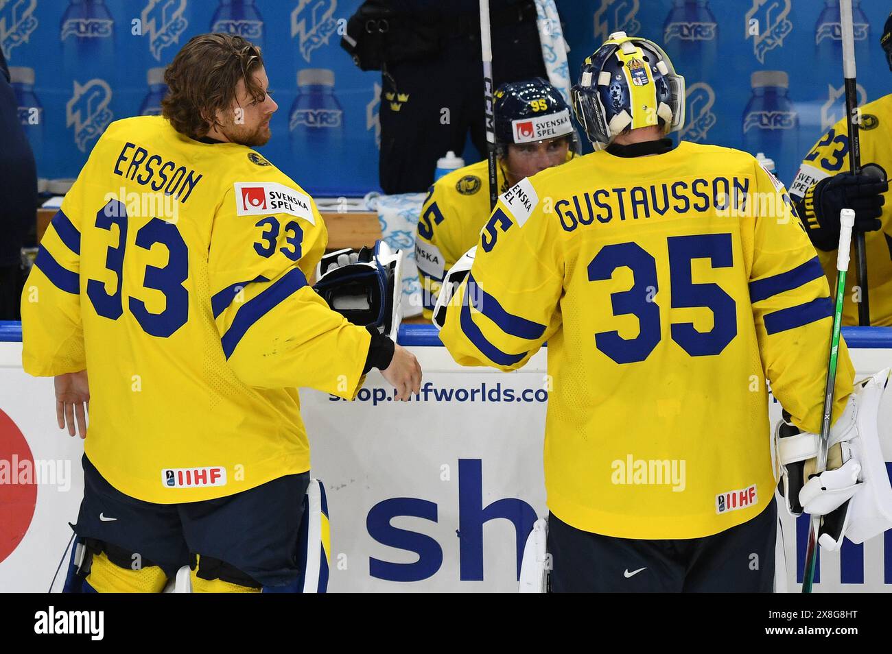 Prague, Czech Republic. 25th May, 2024. Goalkeepers of Sweden SAMUEL ...