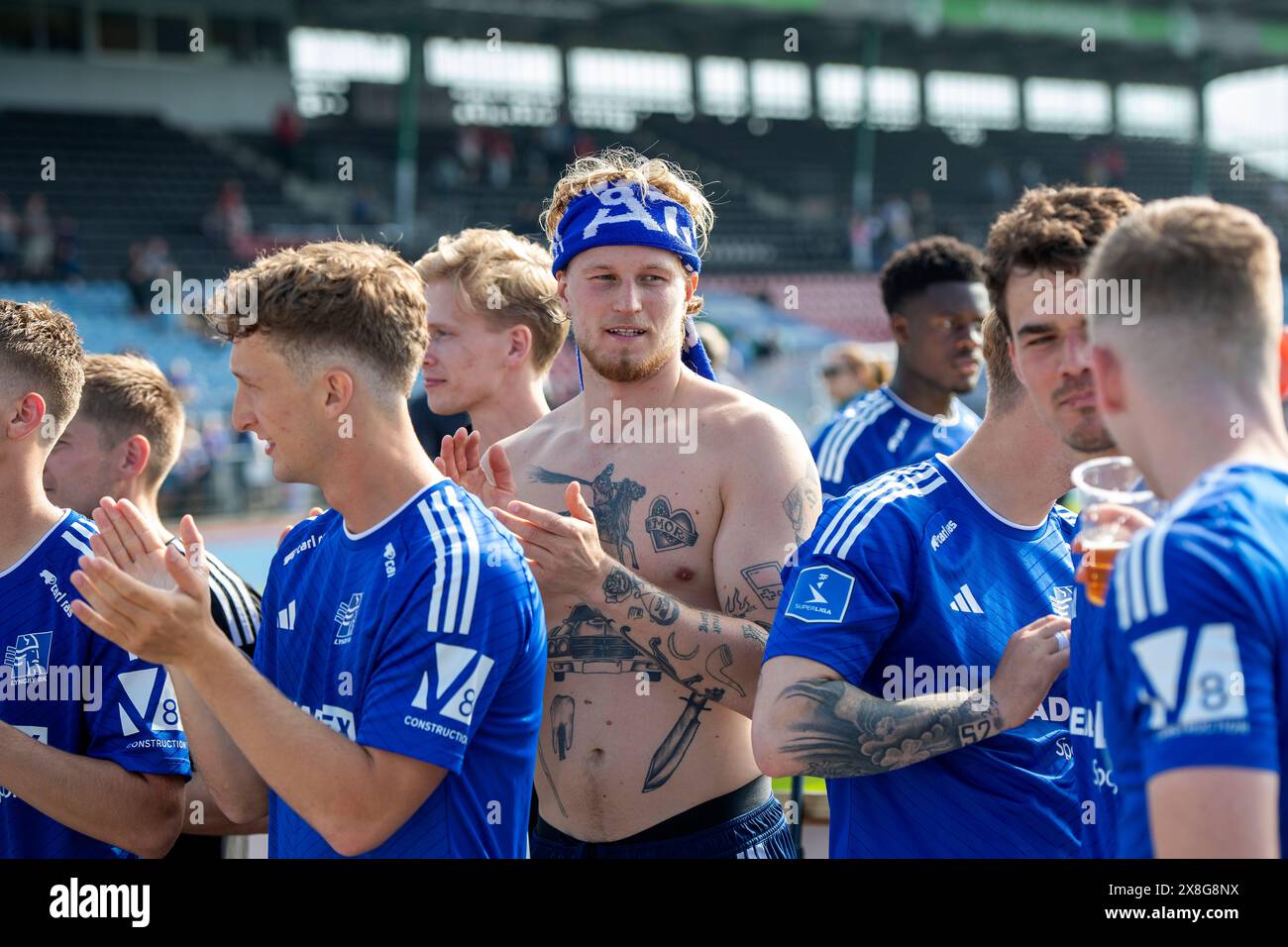 Copenhagen, Denmark. 25th May, 2024. Superliga match between Hvidovre ...