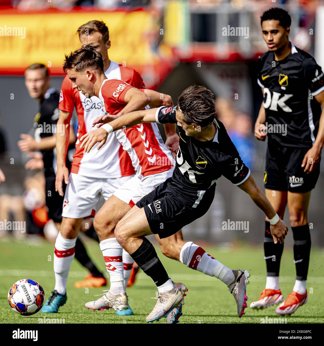 EMMEN, Netherlands. 25th May, 2024. football, Stadium Oude Meerdijk, Keuken Kampioen Divisie ...
