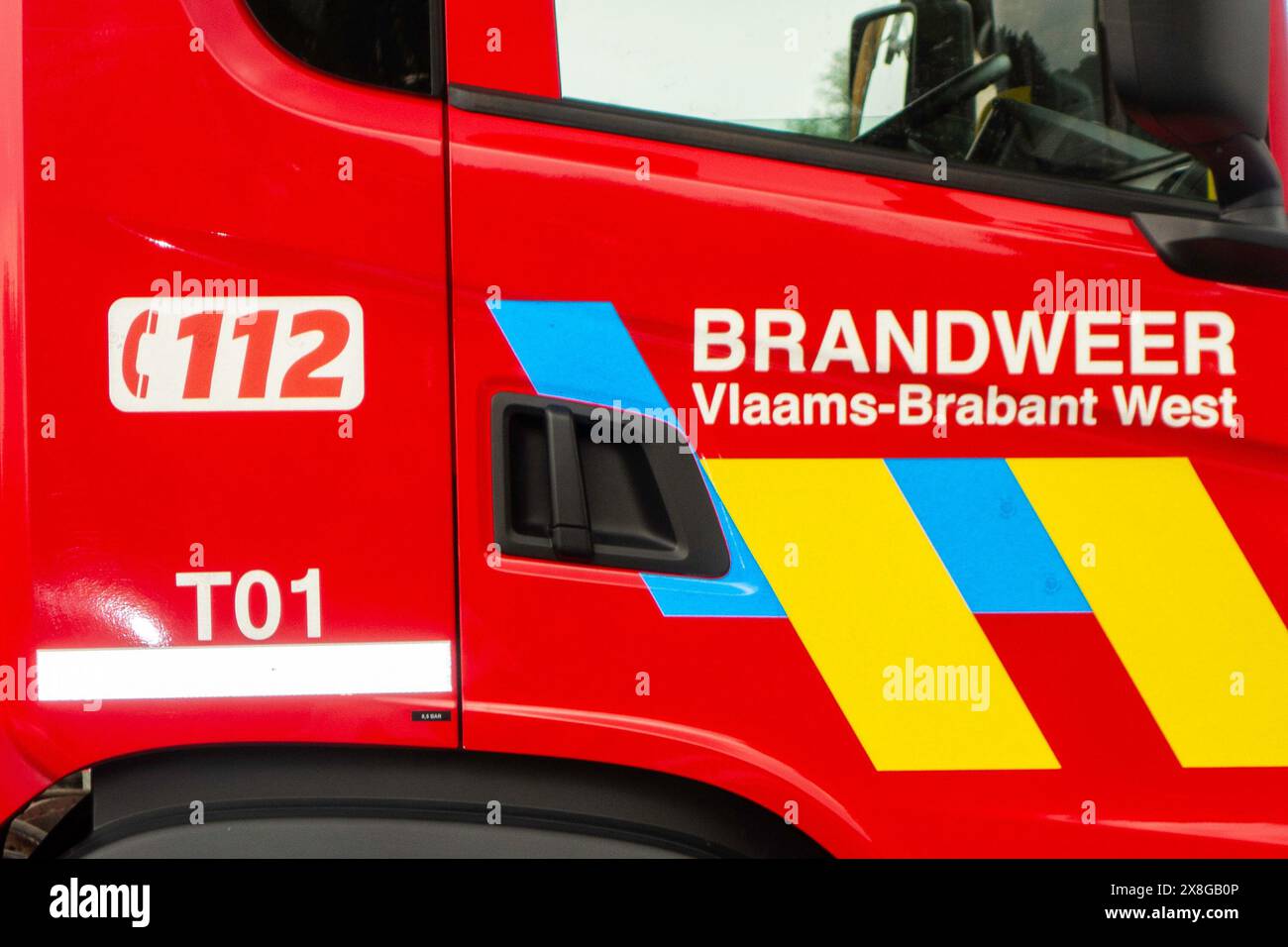 Zellik, Belgium, May 25, 2024. Fire truck from Flemish Brabant in ...