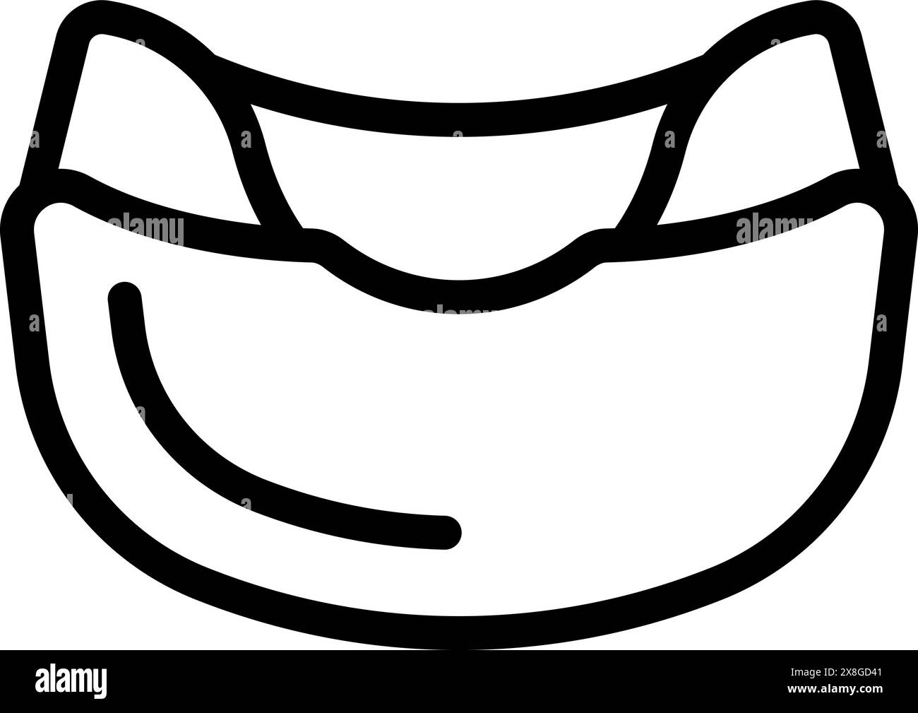Handdrawn minimalist black and white smile line art illustration ...