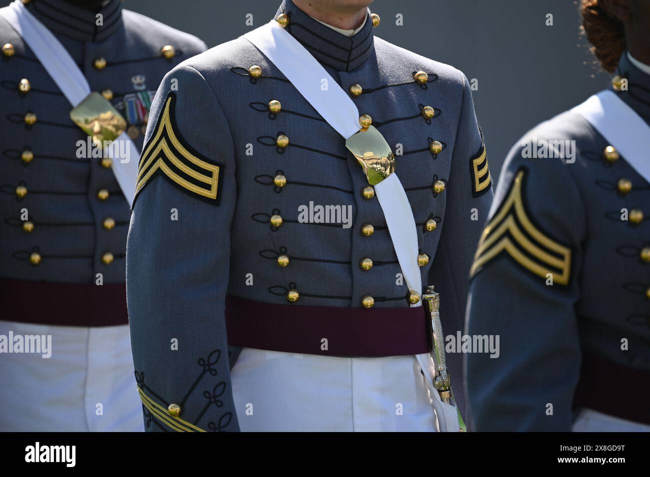 New York, USA. 25th May, 2024. Graduating class USMA Corps of Cadets ...