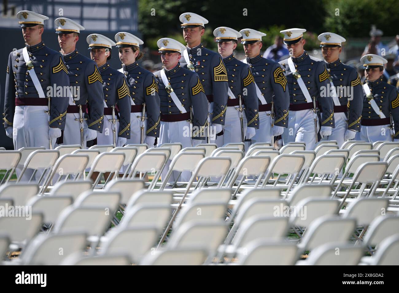 New York, USA. 25th May, 2024. Graduating class USMA Corps of Cadets ...