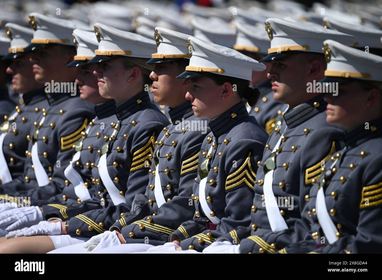 New York, USA. 25th May, 2024. Graduating class USMA Corps of Cadets ...