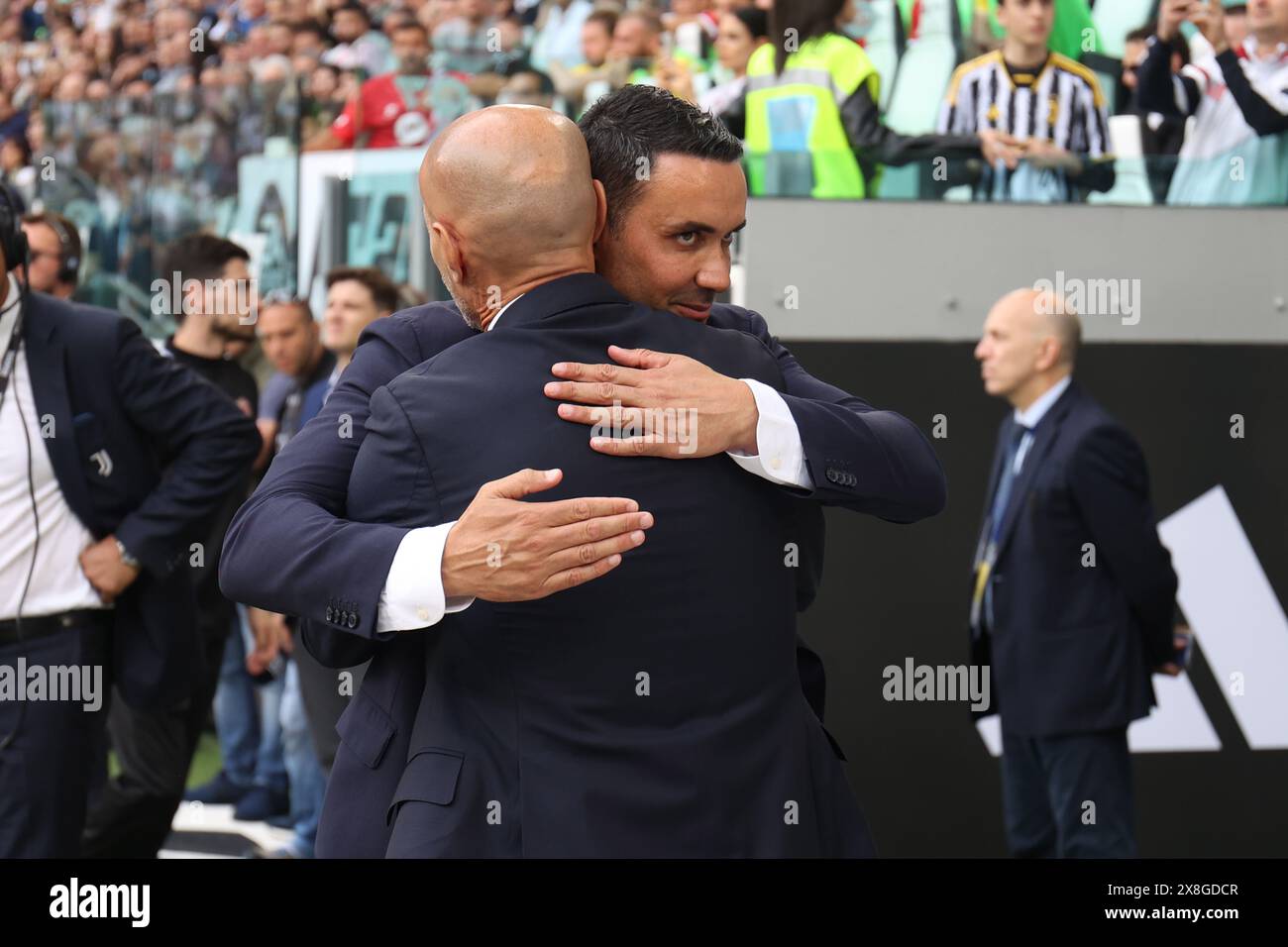 Torino, Italia. 25th May, 2024. Juventus' head coach Paolo Montero and ...