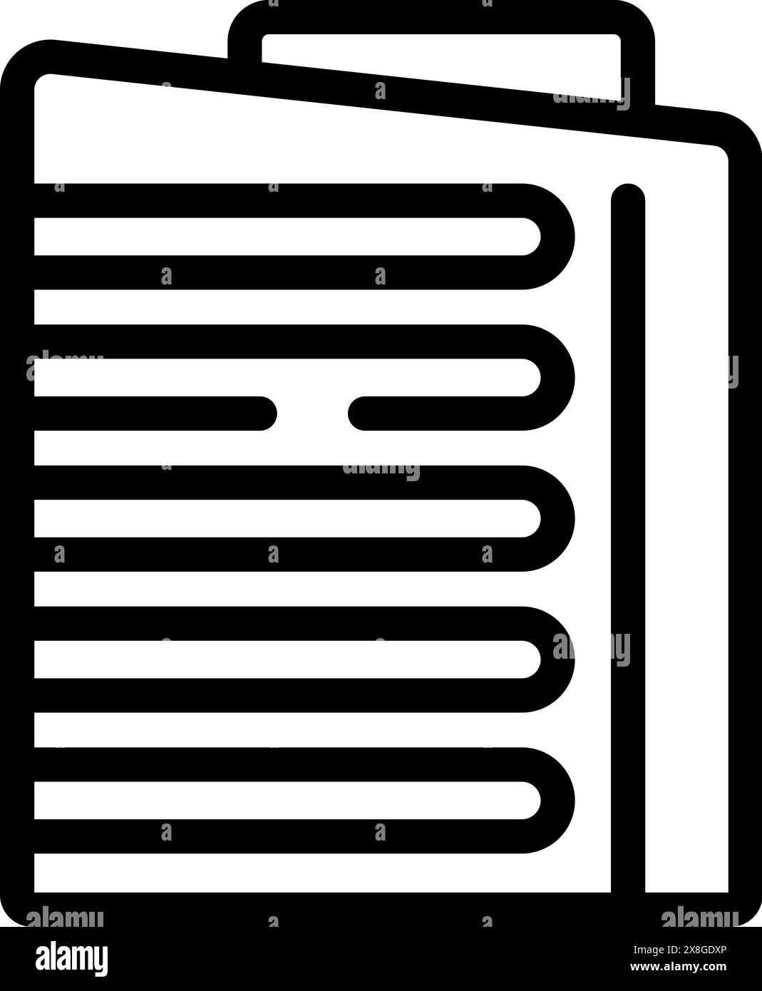 Stacked folders clipart Black and White Stock Photos & Images - Alamy