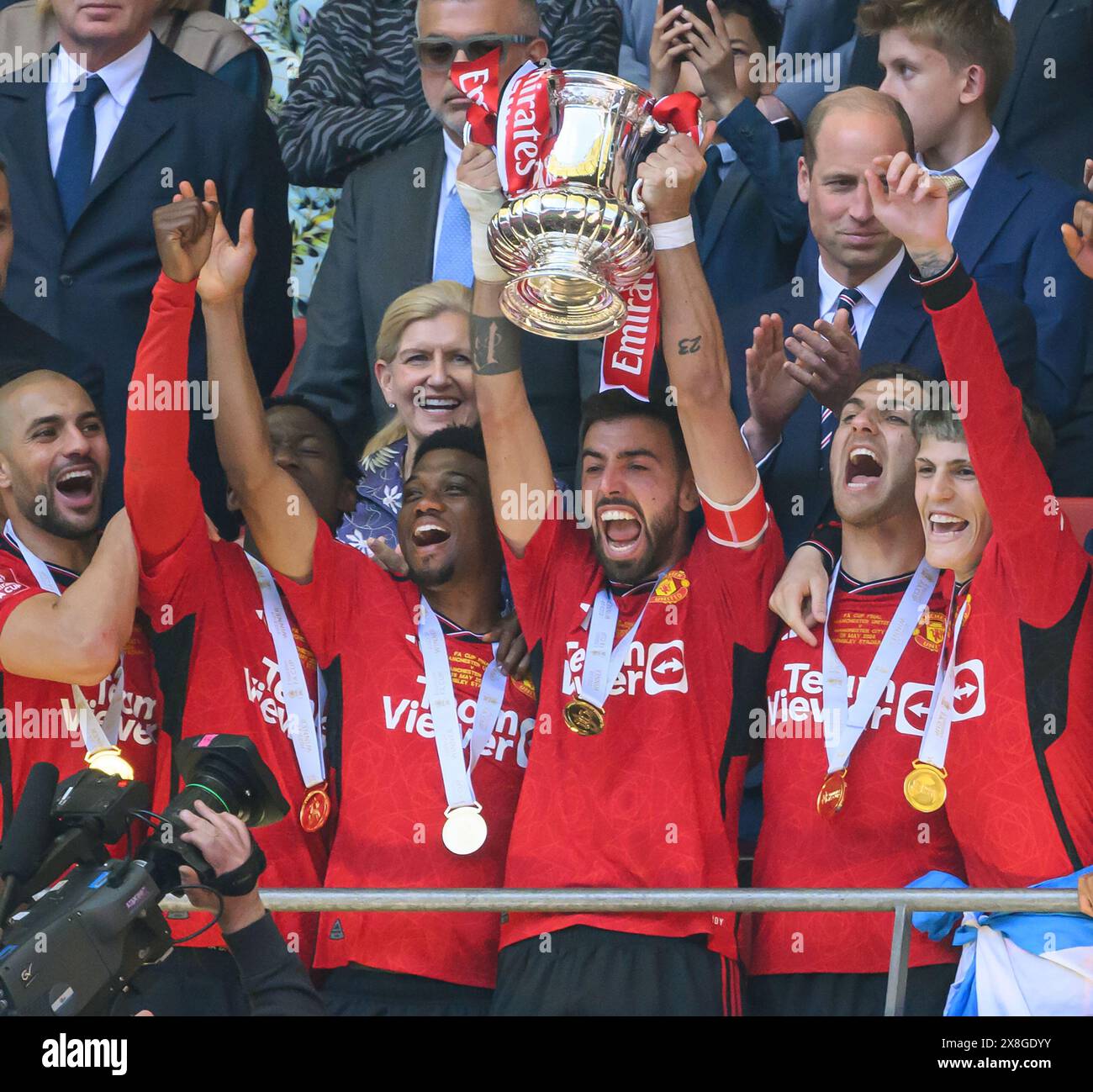 London, UK. 25th May, 2024 - Manchester City v Manchester United v - FA Cup Final - Wembley ...