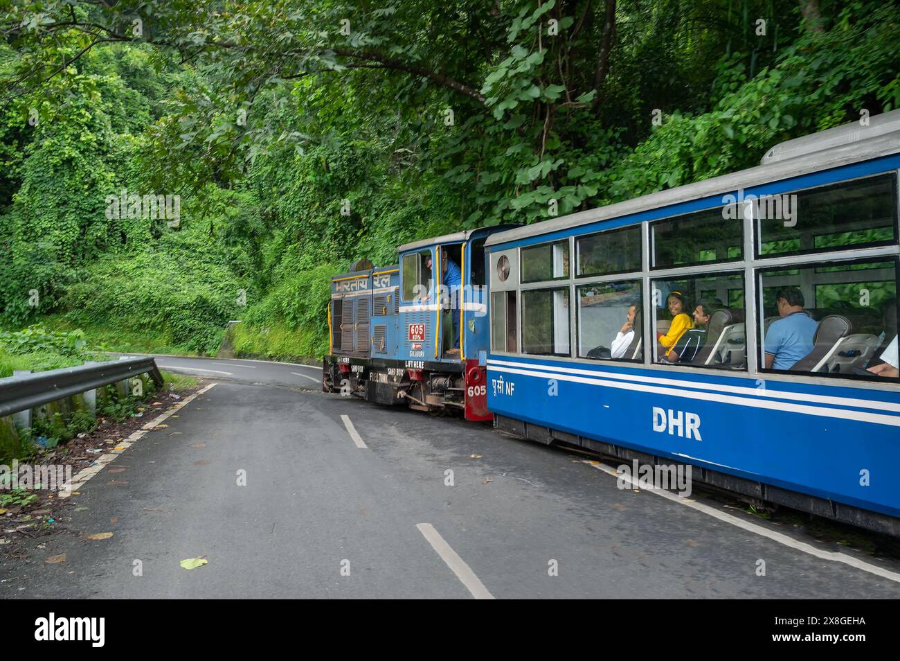Darjeeling,West Bengal,India - 10th August 2023 : Diesel Toy train ...