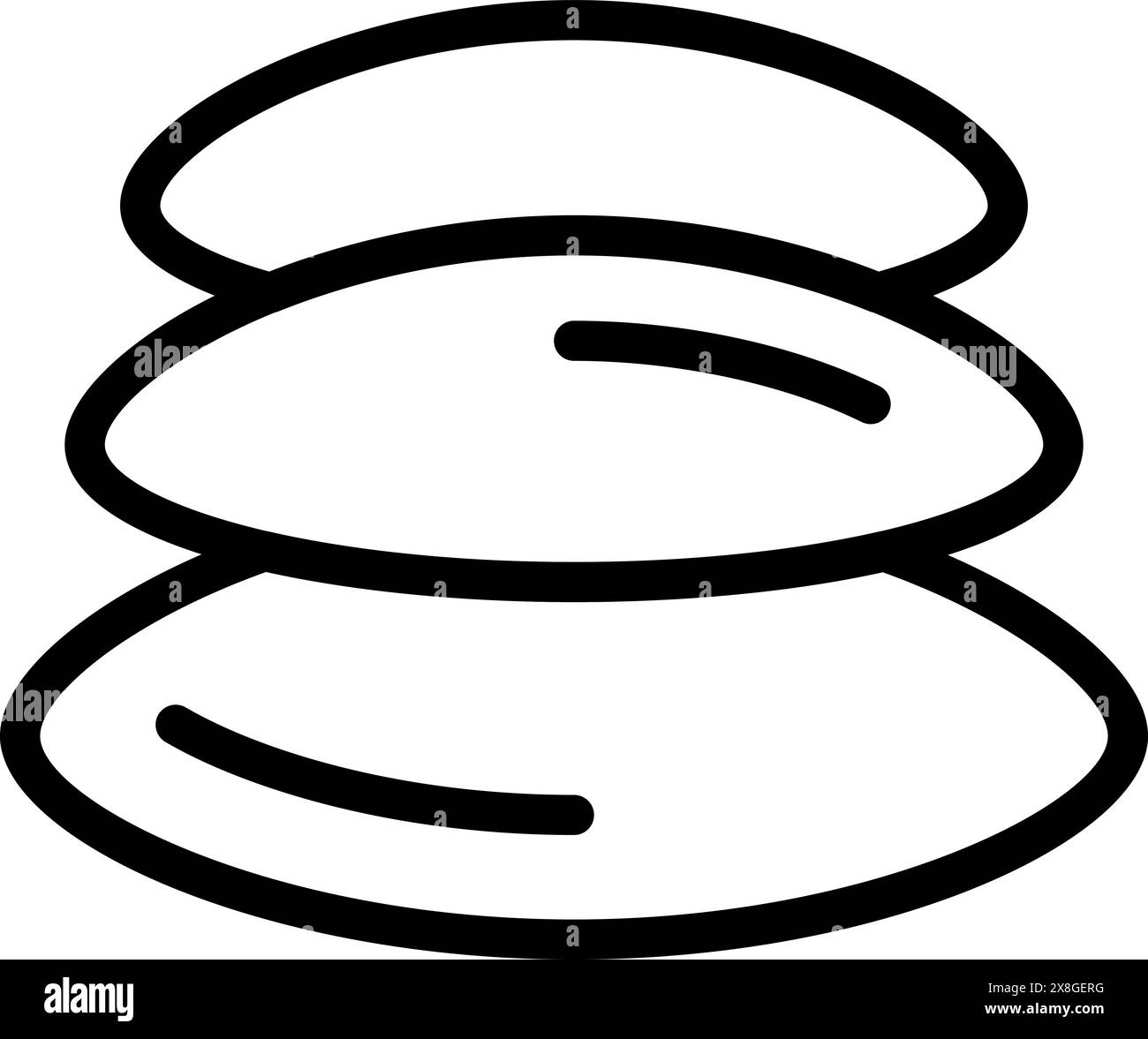 Stacked pebbles stones Stock Vector Images - Alamy