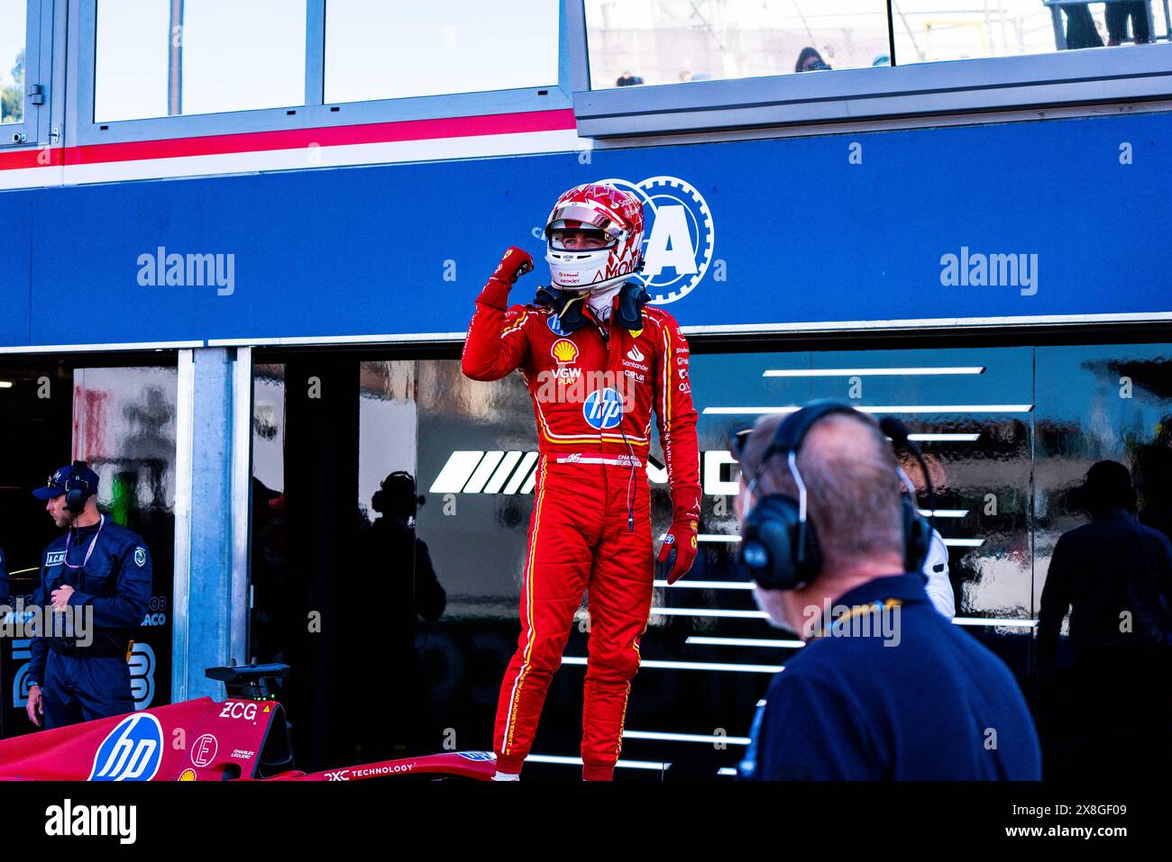 Monaco, Monaco. 25th May, 2024. Scuderia Ferrari HP F1 team's ...