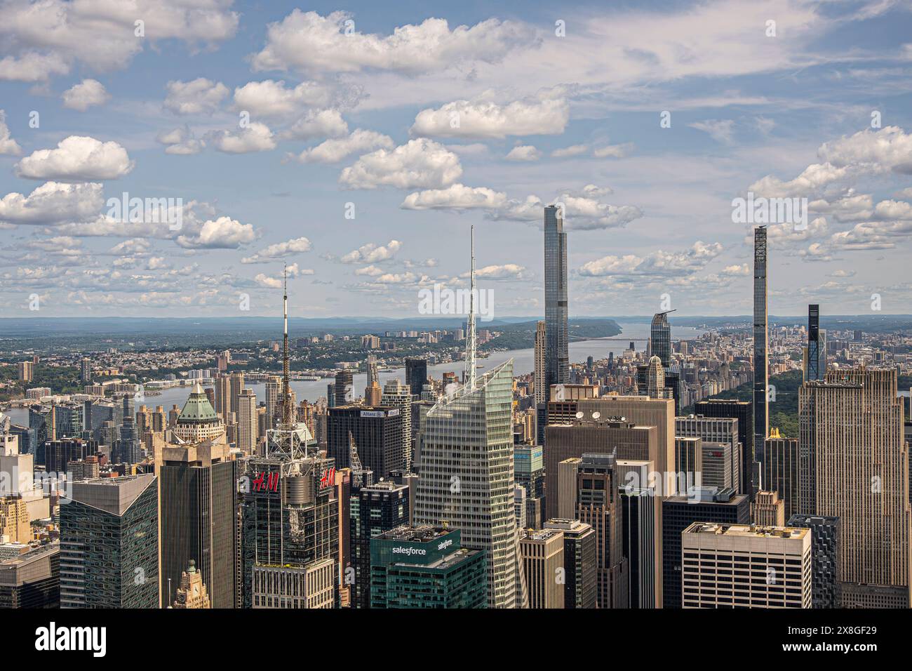 New York, NY, USA - August 2, 2023: Central Park Tower and 432 Park ...