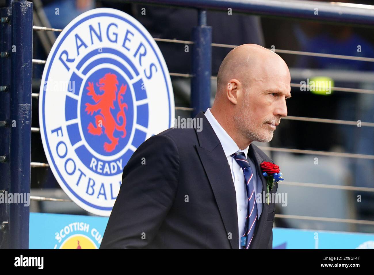 Rangers manager Philippe Clement shows dejection after losing in the ...