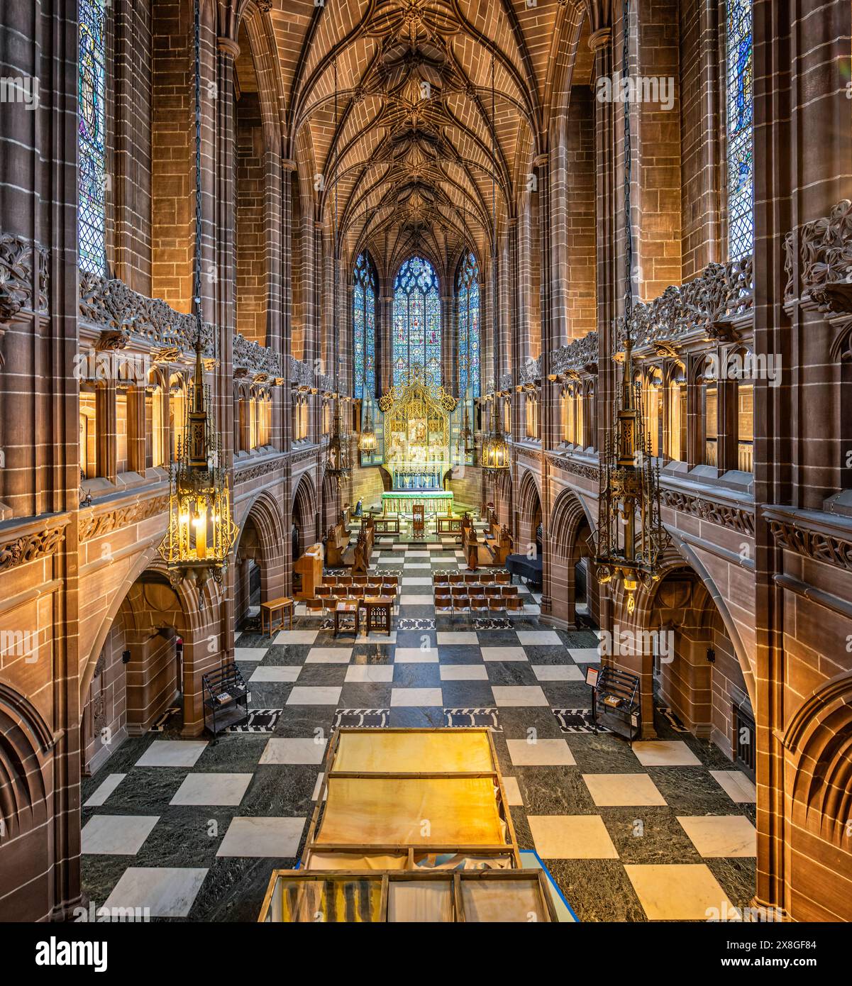 The Lady Chapel inside Liverpool Cathedral off Hope Street, Liverpool ...